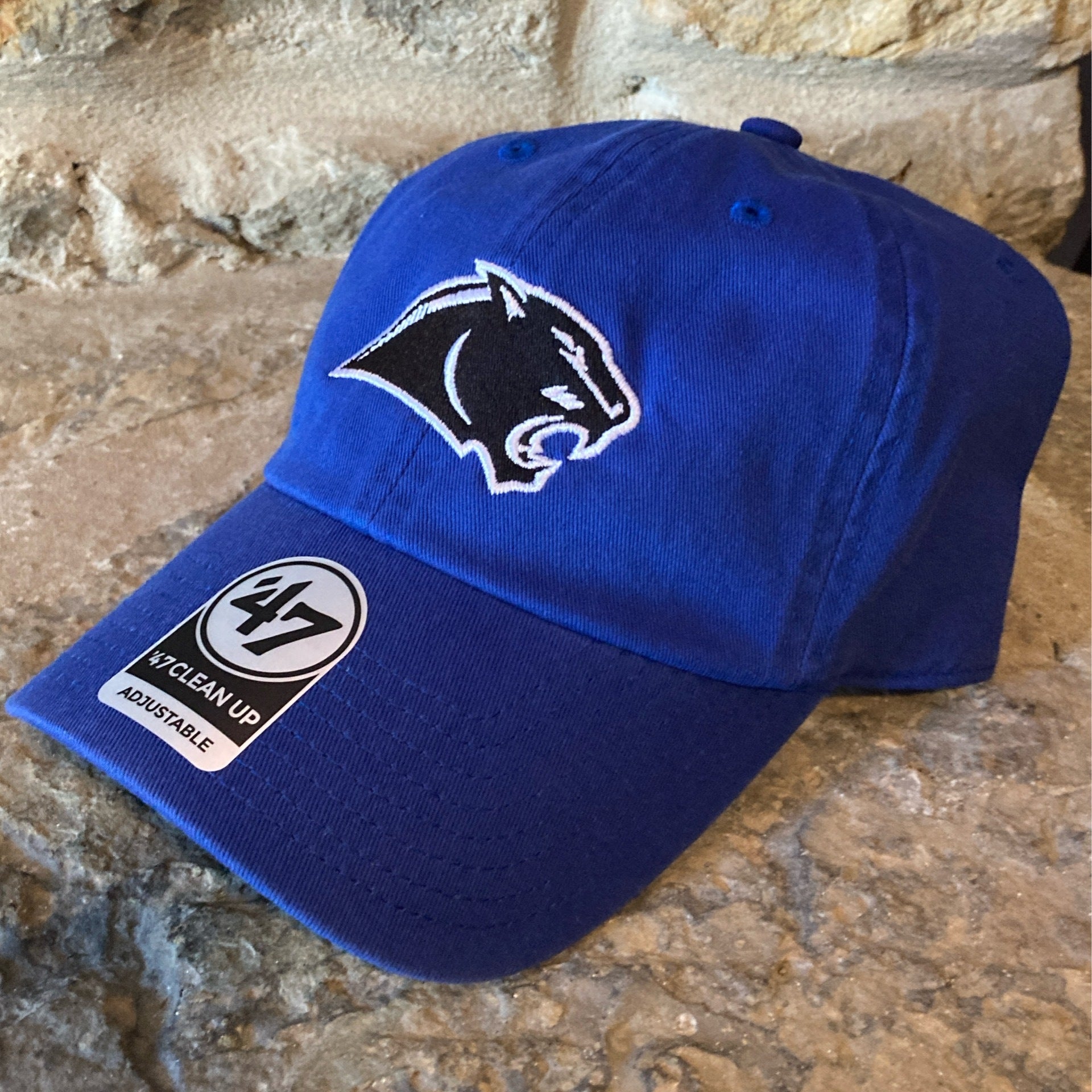 Blue '47 Adjustable Clean up Panther Head Hat | 937 INK